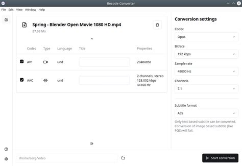 Recode Converter Audio Codec Converter For Video Files Linuxmaster Club