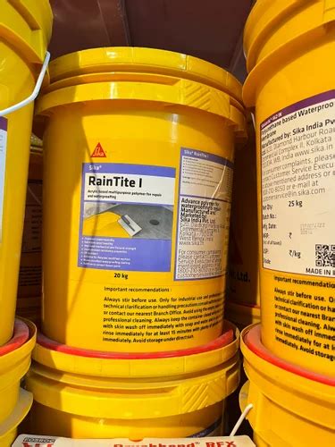 Waterproofing Coating Sika Rain Tite 1 Packaging Type Bucket Packaging Size 20 Litres At