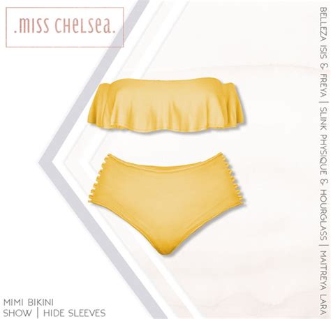 Second Life Marketplace Miss Chelsea Mimi Bikini Yellow