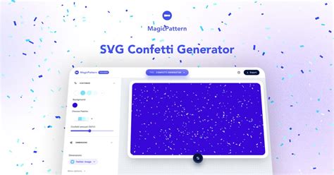 Svg Confetti Generator By The Magicpattern Design Toolbox