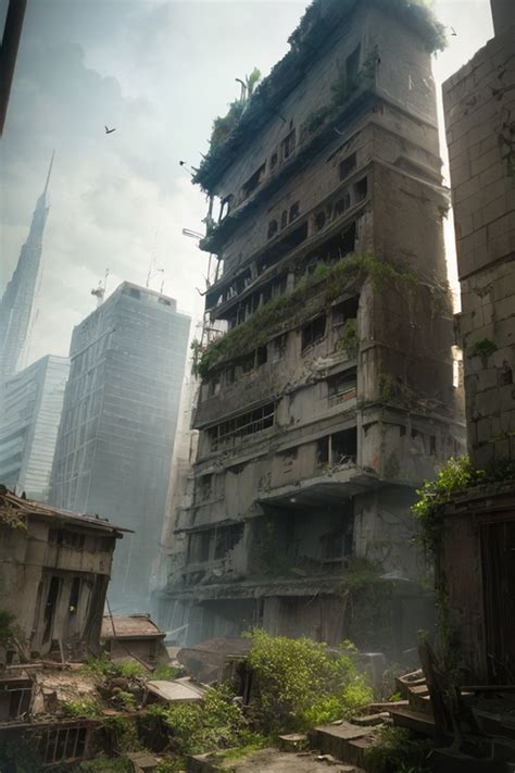 AI Generated - City Ruins by Turamarth14 on DeviantArt