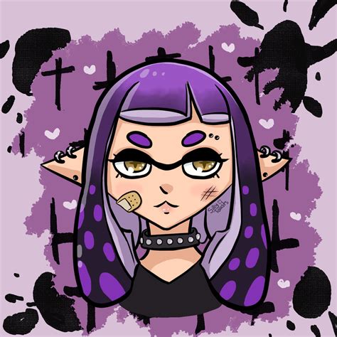 I Drew My Goth Inkling Oc R Splatoon