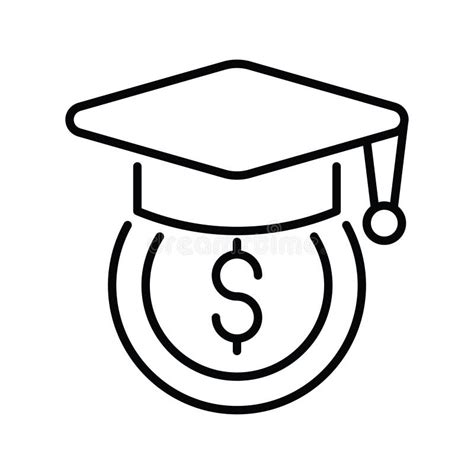 Education Grant Vector Outline Icon Design Illustration Eps 10 File On