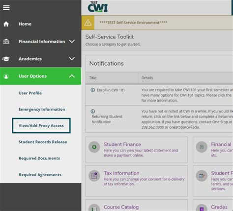 Proxy User Access College Of Western Idaho