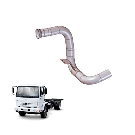 Tubo Saída Motor Mb 1718 Eletrônico Euro 3 3 Polegadas Uouu