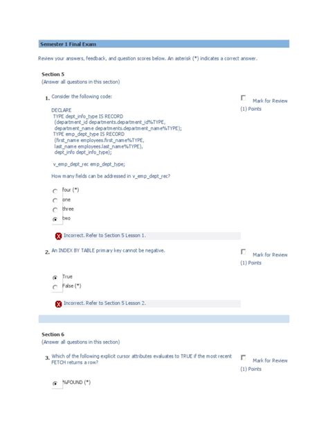 Semester 1 Final Exam Download Free Pdf Plsql Subroutine
