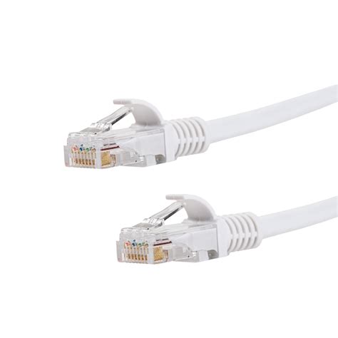 Gizzu Cat6 Utp Fly Lead Ethernet Network Cable 20cm White Syntech