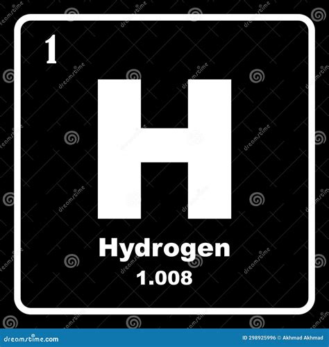 Hydrogen Element Icon Stock Vector Illustration Of Electricity 298925996