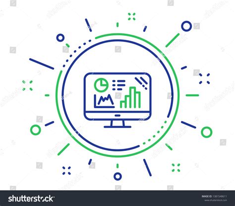 Analytics Graph Line Icon Column Chart Stock Vector Royalty Free Shutterstock