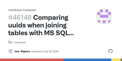 Comparing Uuids When Joining Tables With Ms Sql Database Causes Sql