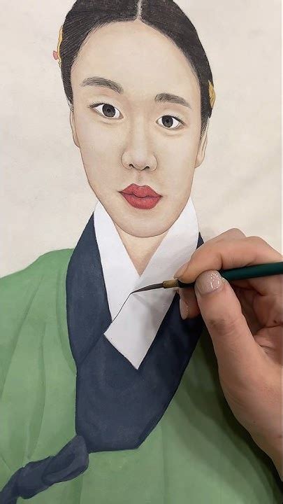 조선시대 여인 초상화 그리기 조선시대인물화 궁녀초상화 사극그림 Youtube