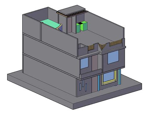 Autocad 3d House Design