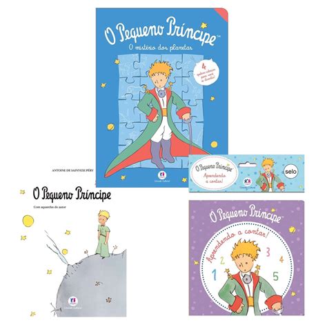 Kit O Pequeno Príncipe Com Quebra Cabeça 3 Unidades Kit De Livros