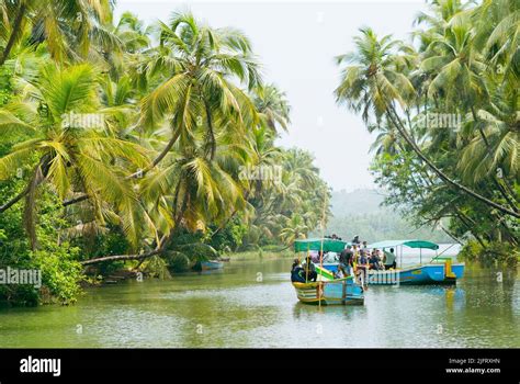 Sharavati River Karnataka India April 032022 Boating In
