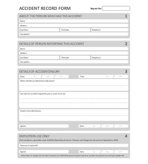 อัลบั้ม 94 ภาพพื้นหลัง แบบฟอร์ม Accident Report ใหม่ที่สุด