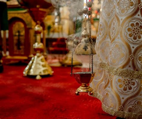 Premium Photo The Priests Incense In A Hangs In The Orthodox Church