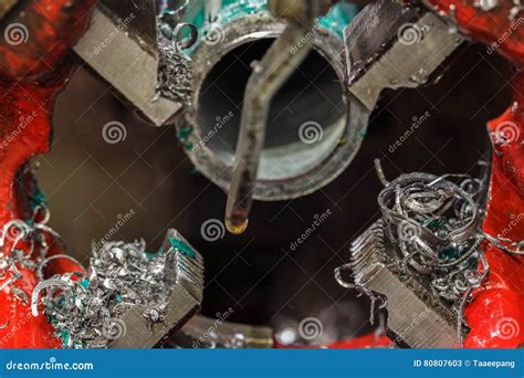 Teeth Threading Machine Pipe Stock Image Image Of Arrangement Manual