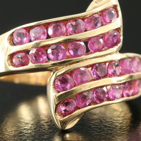 14k Ruby Bypass Ring Ebth