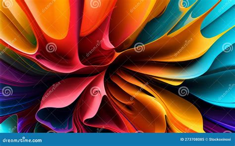 Colorful 3d Rendering Effect Wallpaper Stock Illustration Illustration Of Splash Effect