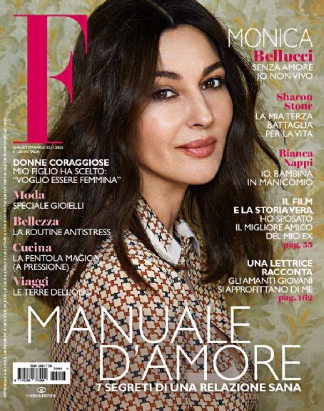 Monica Bellucci F Magazine Magazine 22 November 2022 Cover Photo Italy