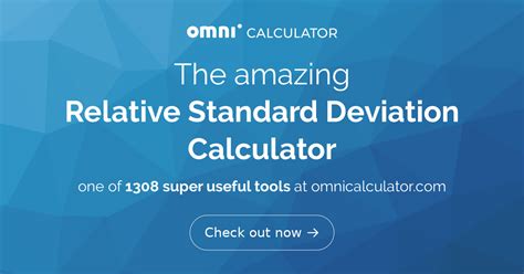 Relative Standard Deviation Calculator Definition Formula