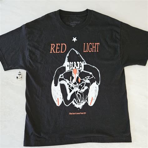 Bladee Red Light Shirt 2021 Drop Black Size Large Depop