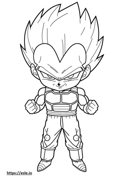 Dragon Ball Super Vegeta Coloring Sheet