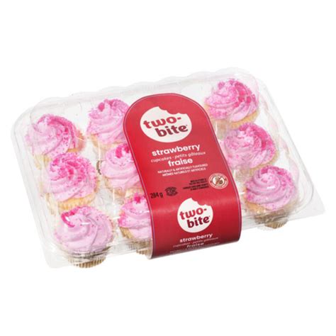 Two Bite Mini Cupcakes Strawberry 284 G Voilà Online Groceries And Offers