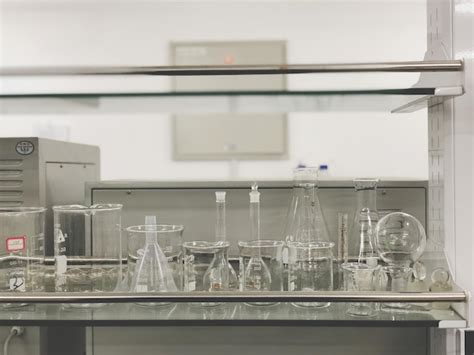 Premium Photo Scientific Glassware On Table