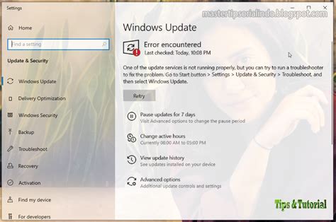Memperbaiki Error Windows Update One Of The Update Services Is Not