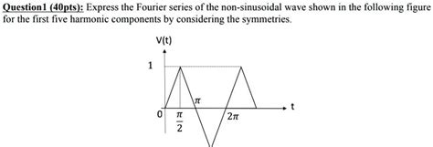 Get Answer Questionl Aupts Express The Fourier Series Of The Non