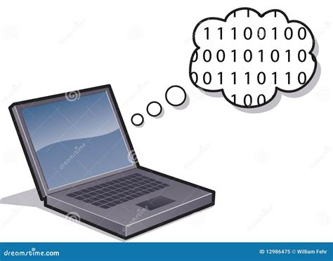 Thinking In Binary Stock Vector Illustration Of Binary 12986475