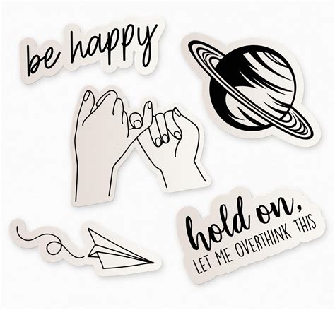 Black And White Aesthetic Stickers At Judy Canup Blog