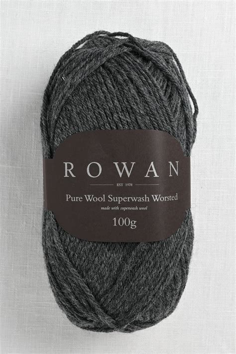 Rowan Pure Wool Worsted 155 Charcoal Grey Wool And Company