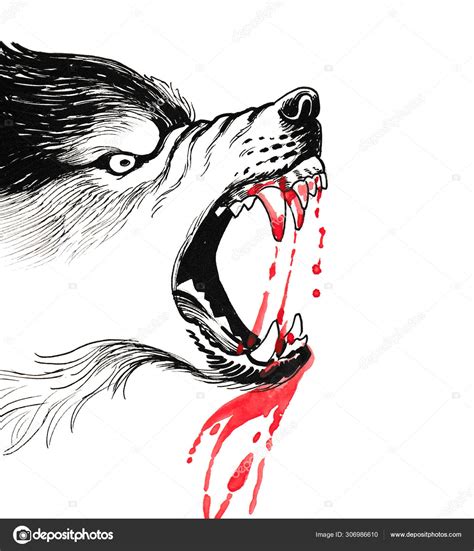 How To Draw Mouth Wolf