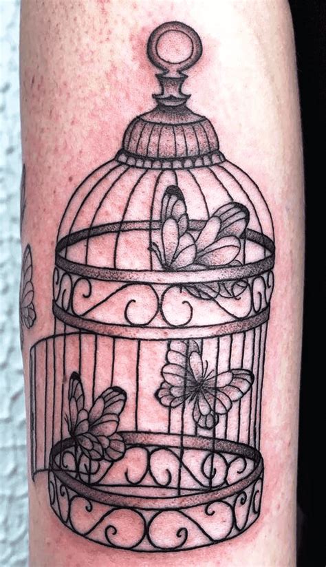 Bird Cage Tattoo Design Ideas Images Cage Tattoos Birdcage Tattoo