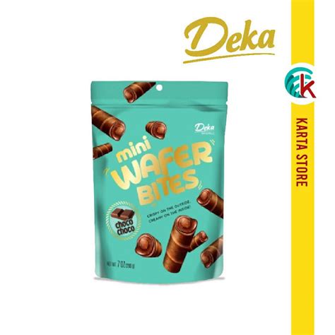 Deka Mini Wafer Bites Choco 180g Karta Supermall