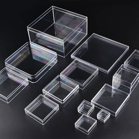 全透明塑料盒ps正方形天地盖小产品包装盒饰品展示盒标本盒样品盒 阿里巴巴