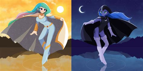 Mlp Heroes Day And Night By Incredible Bray On Deviantart