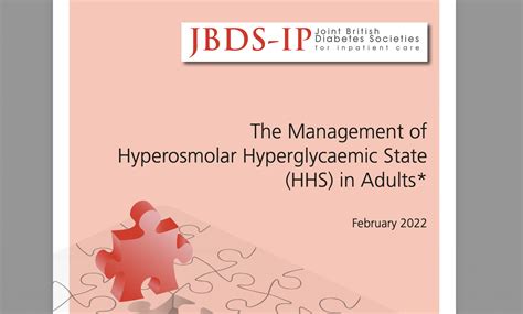 Hyperosmolar Hyperglycaemic State Management Guidelines Updated The
