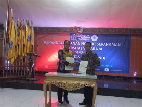 Penandatanganan Nota Kesepahaman Atau Mou Antara Universitas Wiraraja