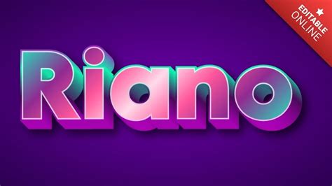 Riano Text Effect Generator
