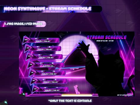 Stream Schedule Template Best Templates Resources