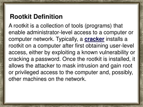 PPT Unveiling Rootkits And Hackers Threats And Solutions PowerPoint Presentation ID