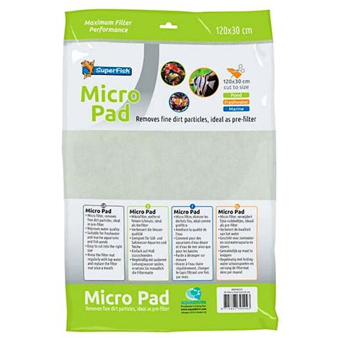 Superfish Filter Foam Wadding Micro Pad 120 X Cazaar