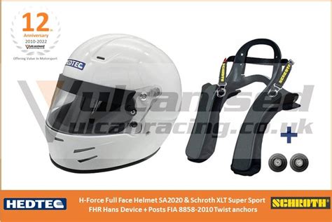 Hedtec H Force And Schroth Super Sport Xlt Helmet Hans Bundle Vulcan