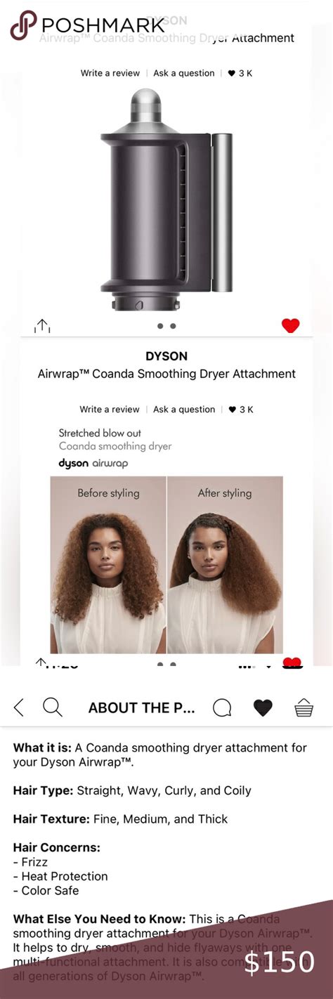 DYSON Airwrap Coanda Smoothing Dryer Attachment in 2023 | Dyson, Dryer ...
