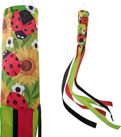 Madrona Brands Ladybug Love Windsock Durable Outdoor