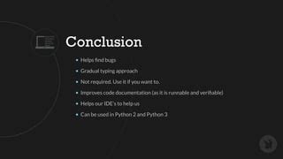 Python Typing Module PPT