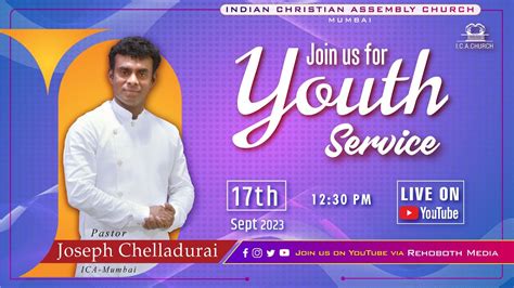 Youth Service Ica Church 17th September 2023 Youtube